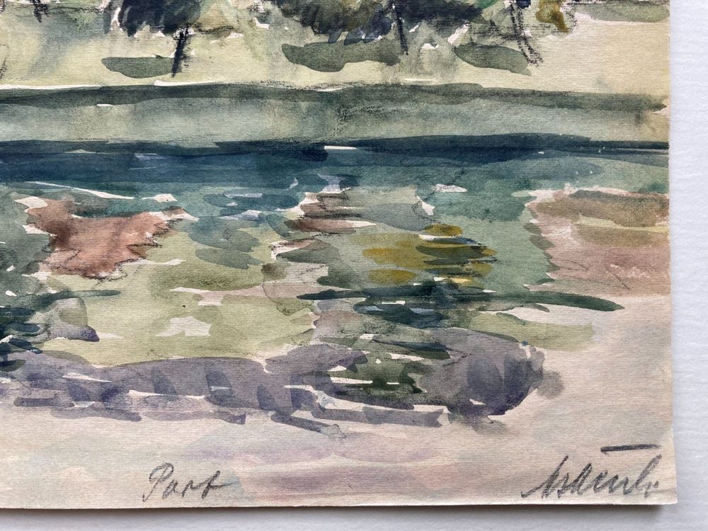 Gemälde Aquarell von Port signiert Bild Gemälde (Gebraucht) in Subingen für CHF 24 – nur ...