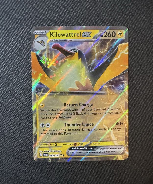 Pokemon Kilowattrel ex (068/191) (Neu (gemäss Beschreibung)) in Rümlang ...