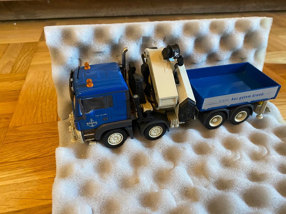 Conrad 71193/03 MAN TGS Palfinger Kranwagen „KIBAG“ 1:50 (Neu (gemäss ...