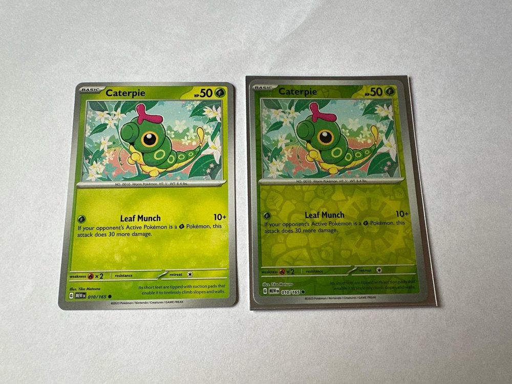 Pokémon Mew 151 Caterpie normal,reverse 010 | Kaufen auf Ricardo