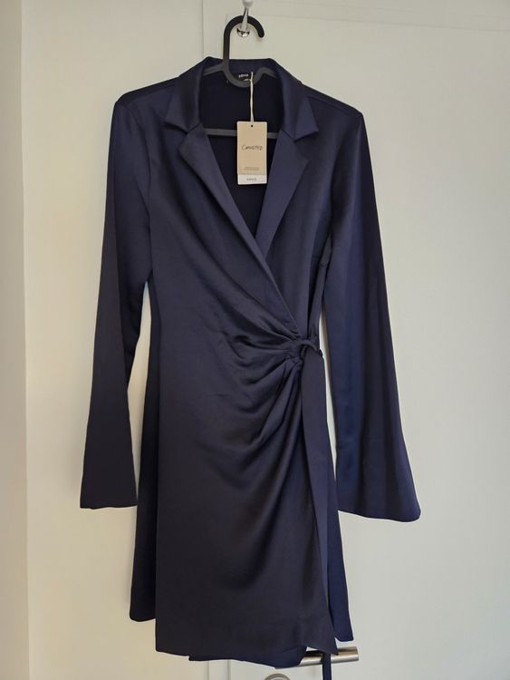 MANGO EMILY Robe de soirée night blue S (Neu und originalverpackt) in ...