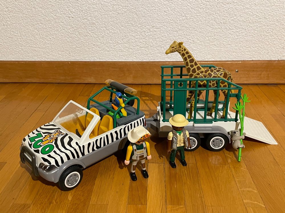 Playmobil Zoo Auto mit Anhänger | Kaufen auf Ricardo