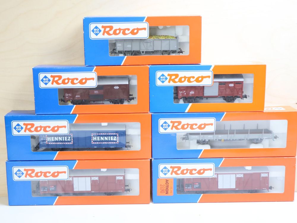 ROCO 7 x SBB Güterwagen - H0 schöne Modelle 47580 & ... | Kaufen auf Ricardo