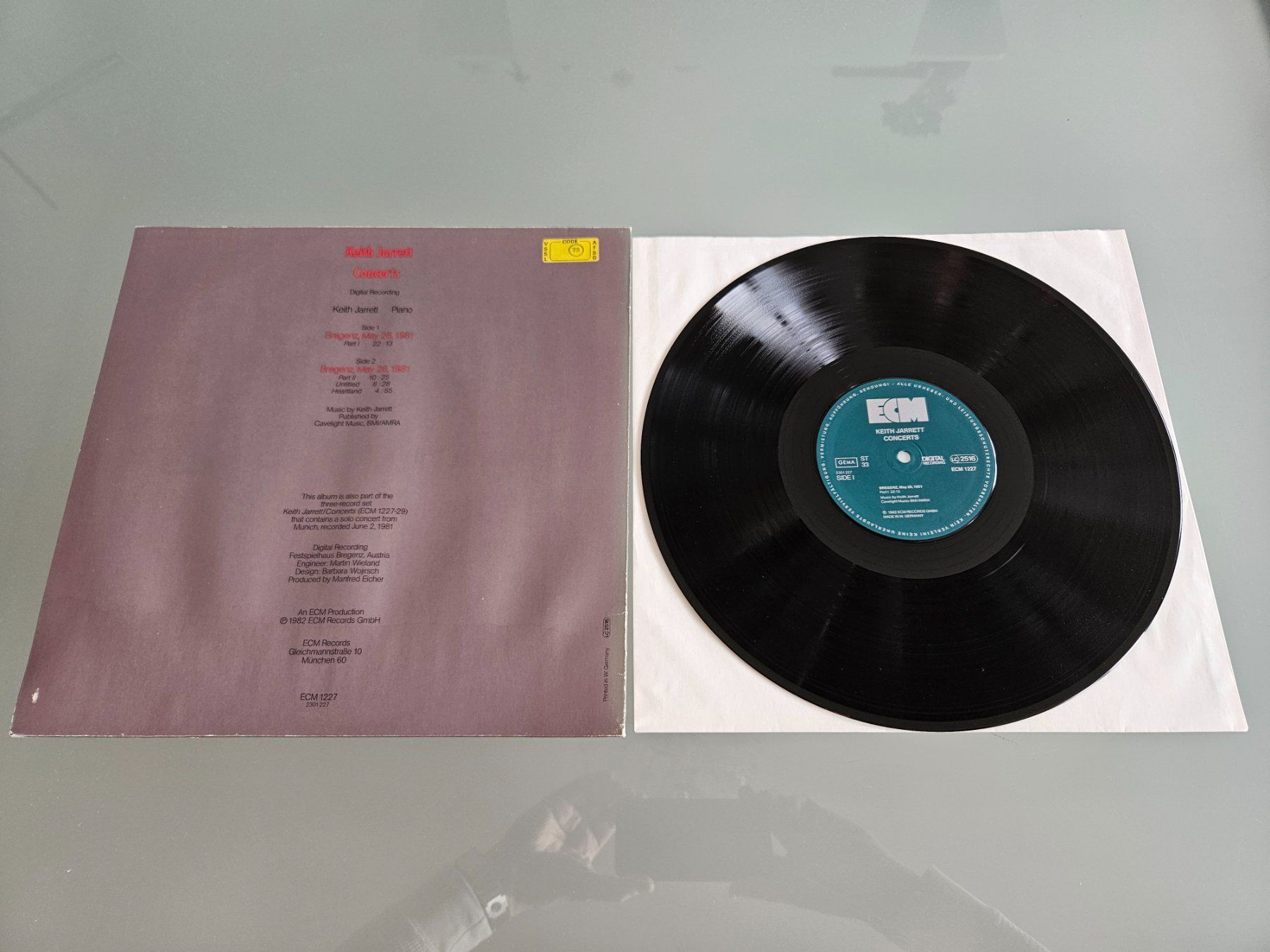 Keith Jarrett Concerts Bregenz 1981 LP Vinyl Jazz ECM (Gebraucht) in ...