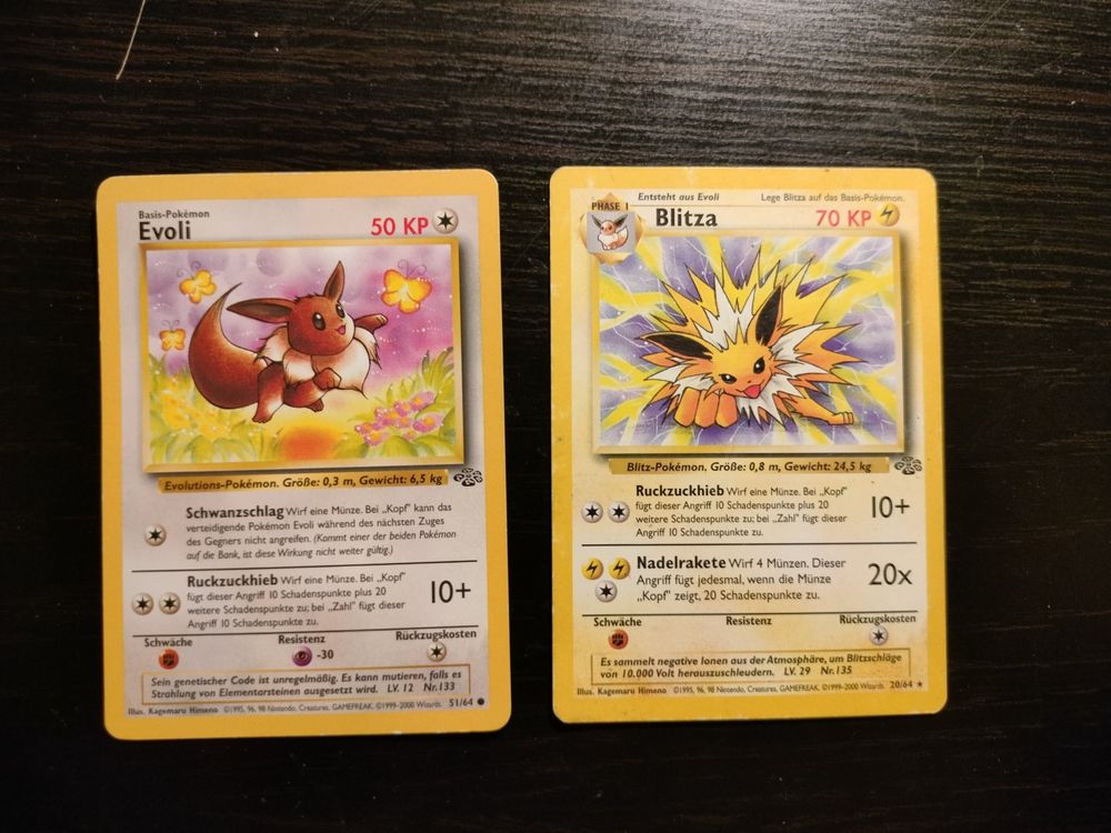 Pokémon - Evoli und Blitza | Kaufen auf Ricardo