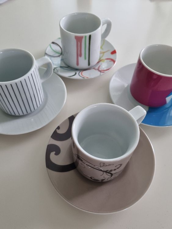 Espresso Tassen-Set, modern & farbenfroh (Gebraucht) in Pfaffnau für CHF 9 – mit Lieferung auf ...