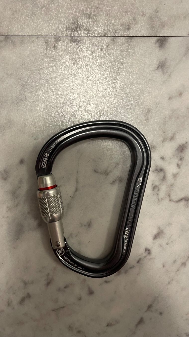 Karabiner Petzl William, neu. Viel Klettermaterial! (Neu (gemäss ...