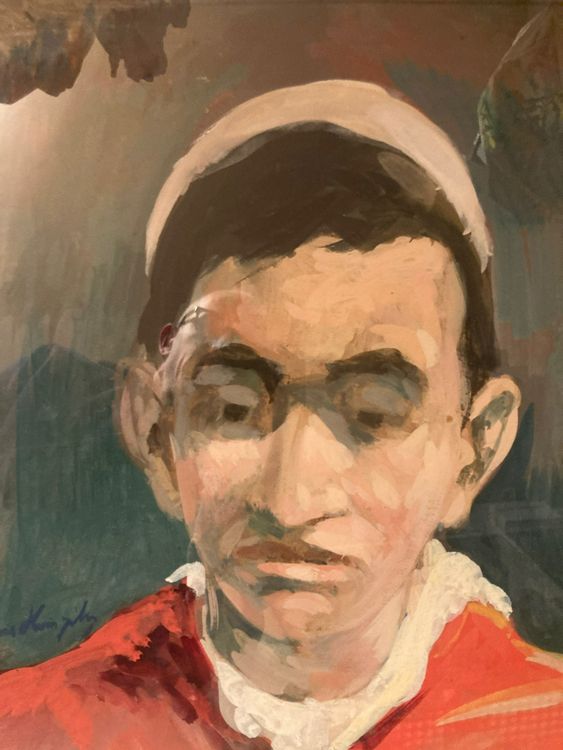 Max Hunziker, Gemälde / Tempera auf Karton, 37x29 cm (Gebraucht) in ...