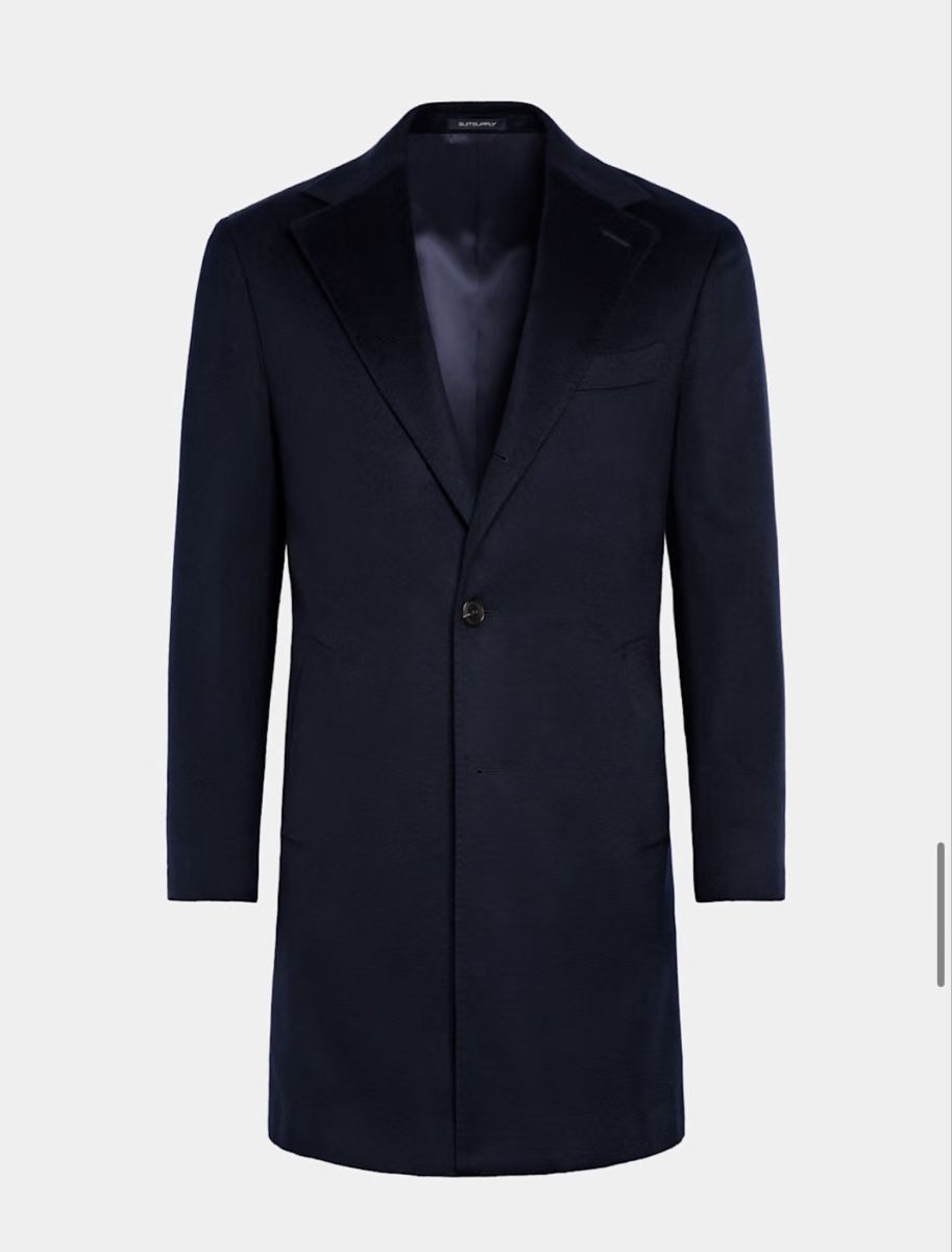 Navy Overcoat Pure Circular Cashmere by Colombo, Ita (Neu und ...