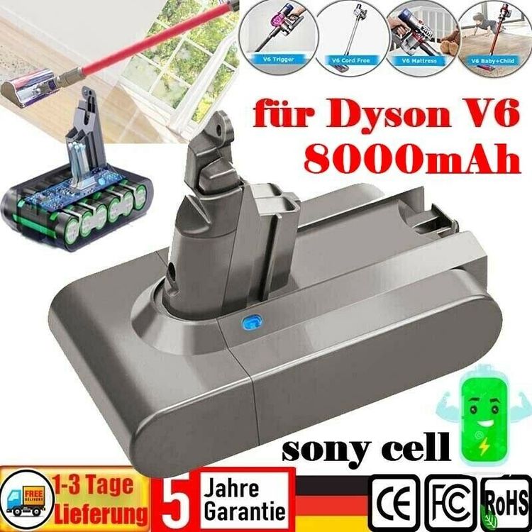 AKKU Für Dyson V6 6000mAh AKKU Lebensdauer mehr als 5 jahre (Neu und originalverpackt) in basel ...