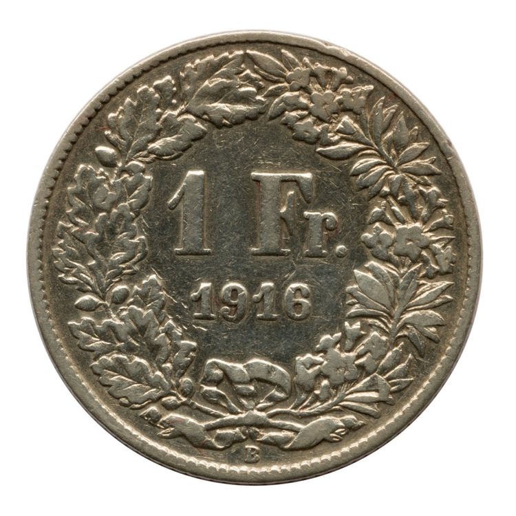 Schweiz - 1 Franken - 1916- Silber (Gebraucht) in Rotkreuz für CHF 7 – mit Lieferung auf Ricardo ...