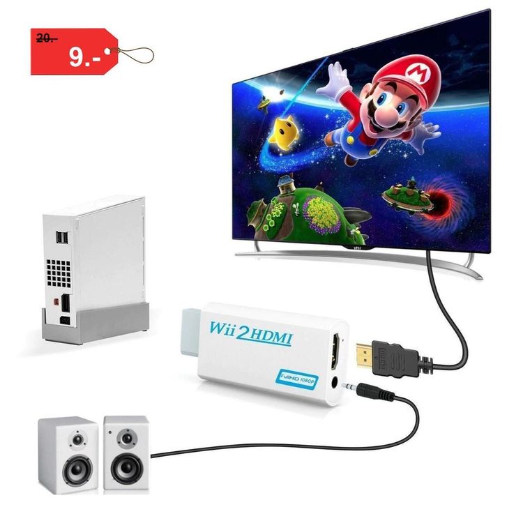 Wii Nintendo HDMI adapter 720P 1080P SOF (Neu und originalverpackt) in ...
