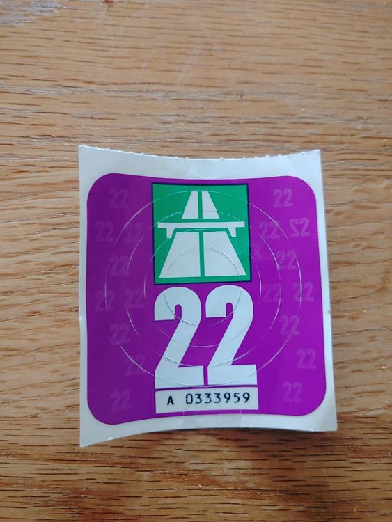 Autobahn Vignette CH NEU 2022, gültig bis Ende Januar 23 (Gebraucht) in Jona für CHF 5 – mit ...