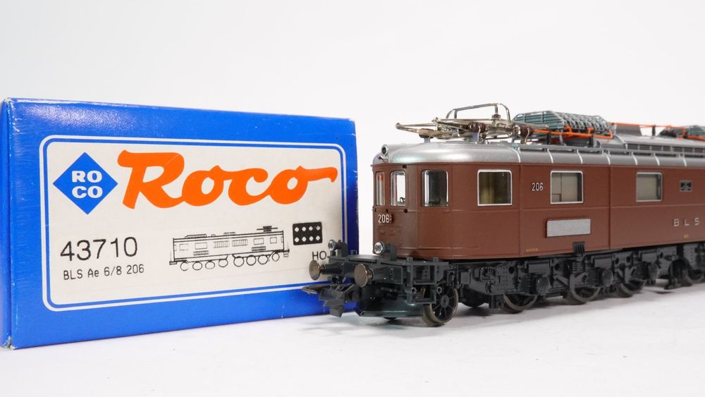e49 Roco 43710 BLS Ae 6/8 E-Lok braun 206 / neuwertig (Gebraucht) in ...