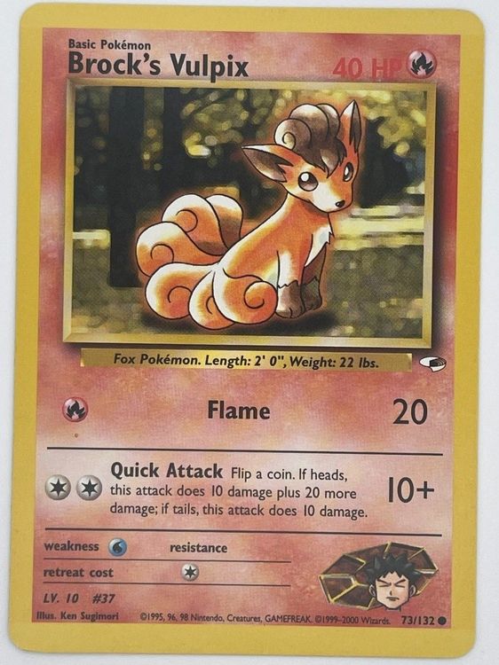 Brock's Vulpix 73/132 Pokémon Gym Heroes (Neu (gemäss Beschreibung)) in ...