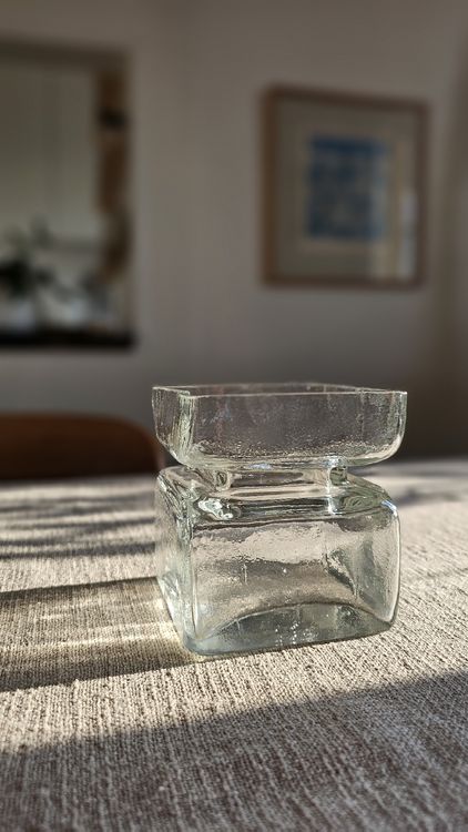 Square Glass Pala Vase by Helena Tynell, 1960's (Gebraucht) in Luzern ...
