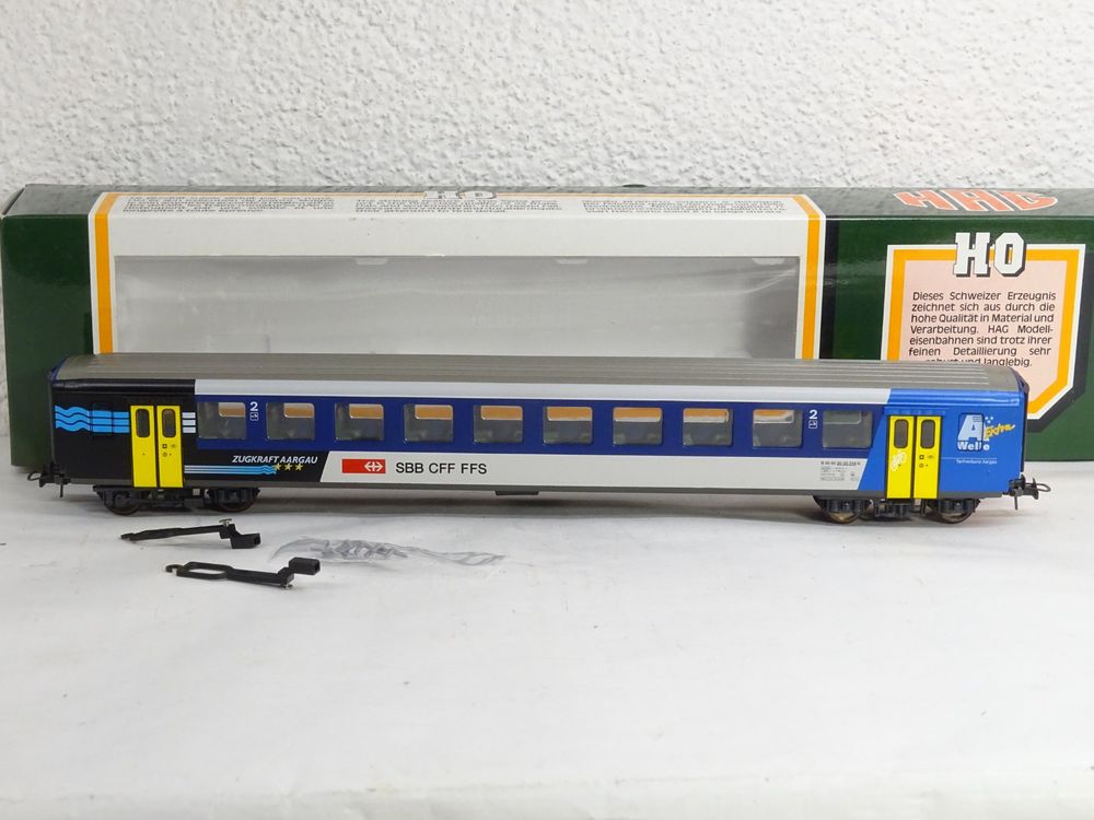 Hag 720 Zugkraft Aargau EWI 2.Klasse, SBB, NPZ, H0,WS/AC,OVP | Kaufen auf Ricardo
