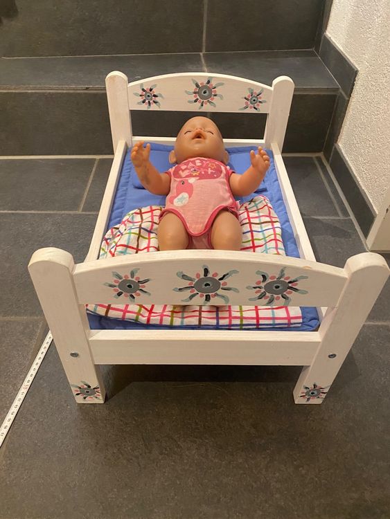 Puppenbett für Grösse Babyborn (Gebraucht) in Sins für CHF 10 – nur Abholung auf Ricardo kaufen