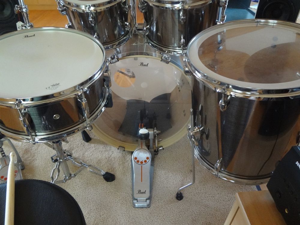 Drum Set Pearl (Export Series Drums) (Gebraucht) in Riedt b. Erlen für ...
