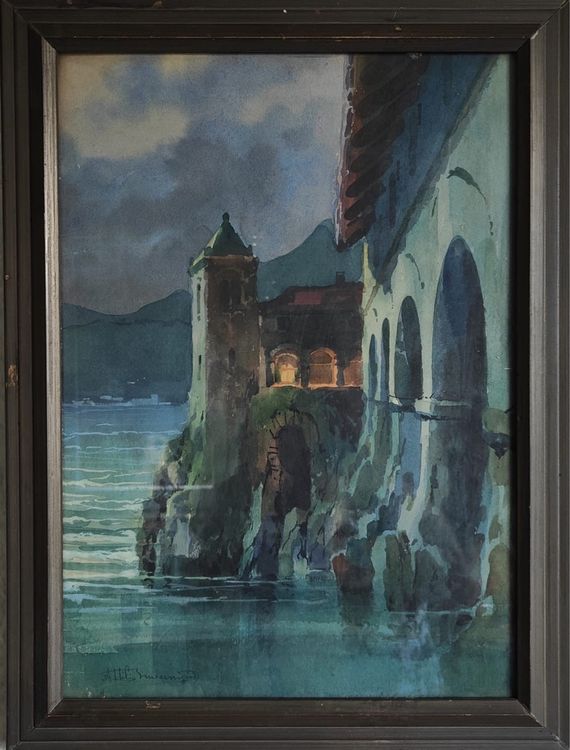 aquarelle Ste Catherine Lac Majeur Attilio invernizzi Italie (Gebraucht) in Tramelan für CHF 60 ...
