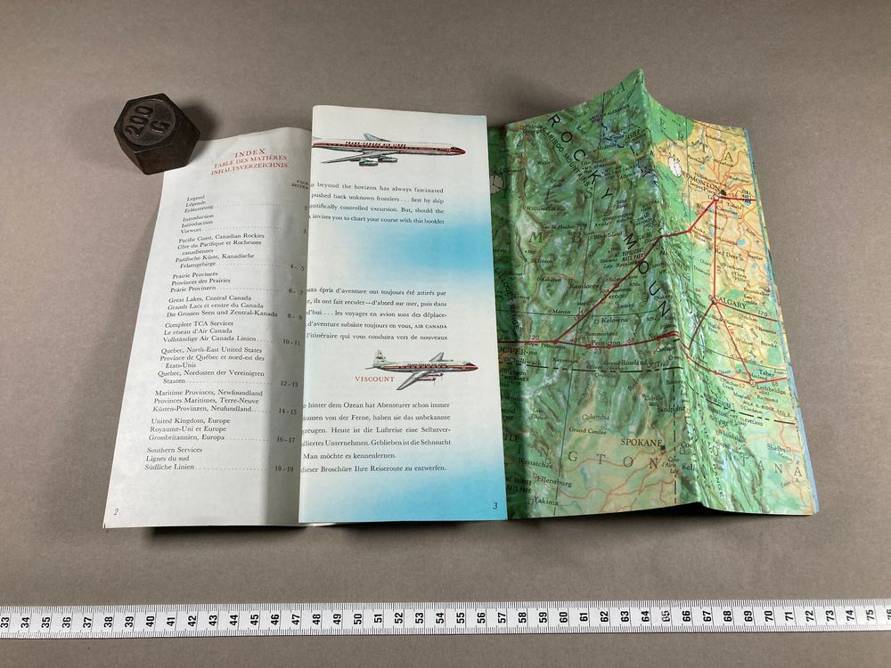 Alter Prospekt Trans-Canada Airlines, TCA, Air Canada (Gebraucht) in ...