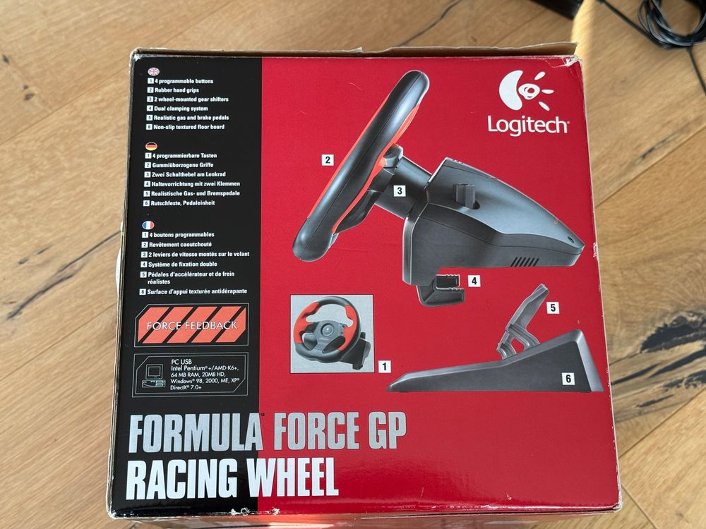 Logitech Formula Force GP - Lenkrad und Pedalerie in OVP (Gebraucht) in Wiesendangen für CHF 2 ...