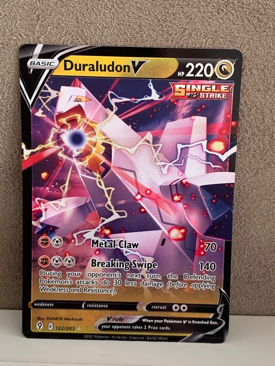 Duraludon V ENG Evolving Skies Pokemon 122/203 | Kaufen auf Ricardo