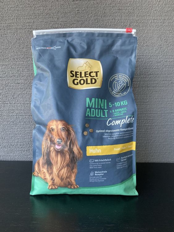 Hundefutter Select Gold - Mini Adult (Neu und originalverpackt) in Hägendorf für CHF 7 – mit ...