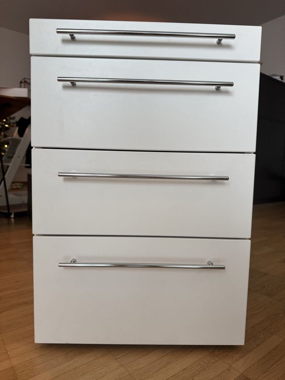 Weisser Büro-Rollcontainer mit 4 Schubladen (Gebraucht) in Zug für CHF ...