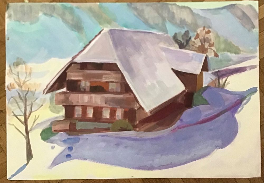 Maria UEBERSAX (1899-1989) Aquarell (Gebraucht) in Root für CHF 5 – mit Lieferung auf Ricardo kaufen