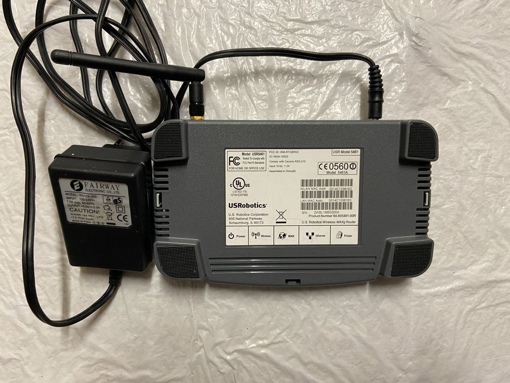 U.S.Robotics Wireless MAXg Router | WLAN | Gateway | Modem (Gebraucht ...