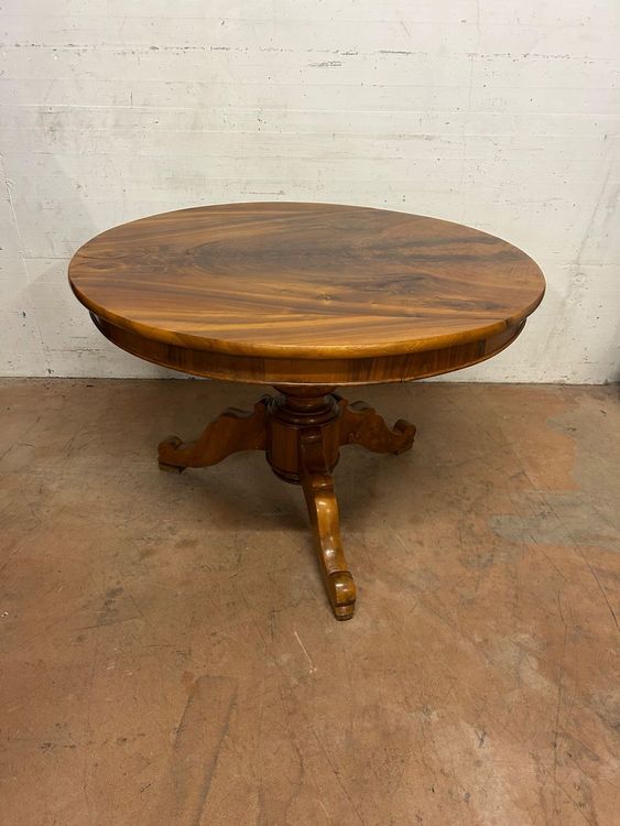runder Tisch Louis Philippe Stil Nussbaum/Wurzelholz ca 1880 | Kaufen ...