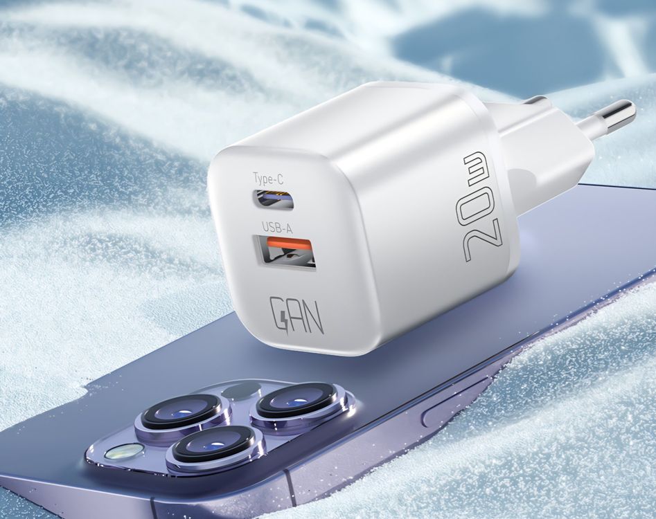 USB-C & USB-A Netzteil / original ESSAGER Ladegerät GAN 20W (Neu und ...