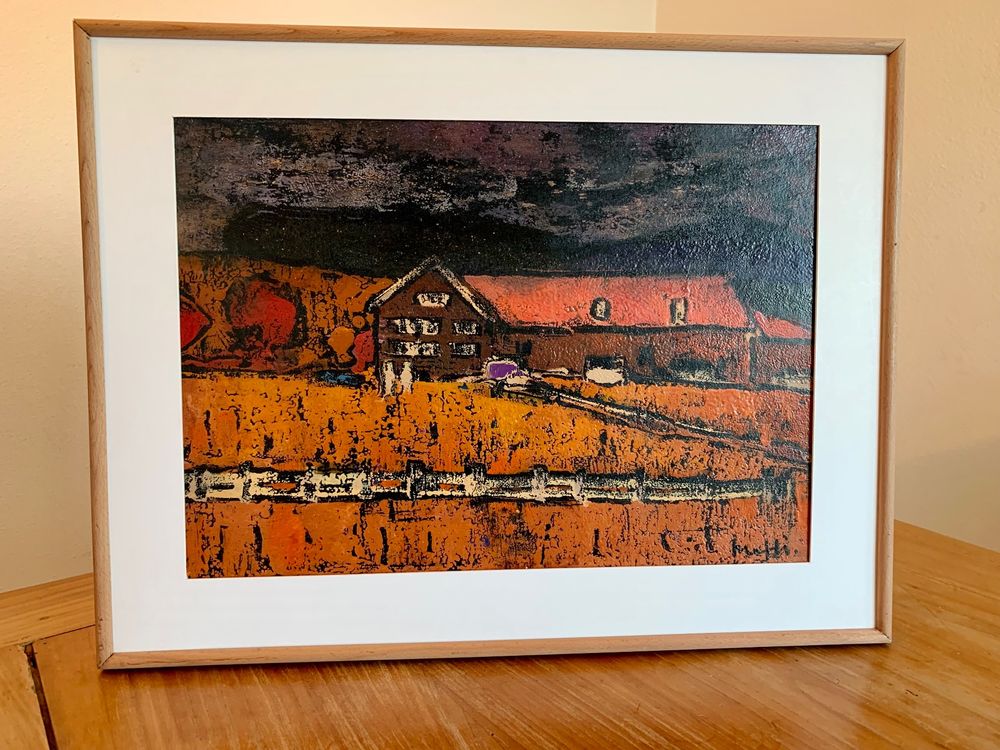 Original CH Walter Mafli Monotypie | Kaufen auf Ricardo