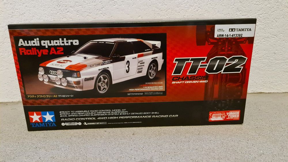 TAMIYA Audi quattro Rallye A2 nib (Neu und originalverpackt) in ...