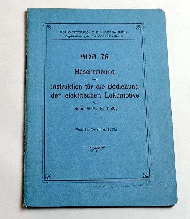 SBB ADA 76 Lokomotive Ae 8/14 11801 (Gebraucht) in Eiken für CHF 38 ...