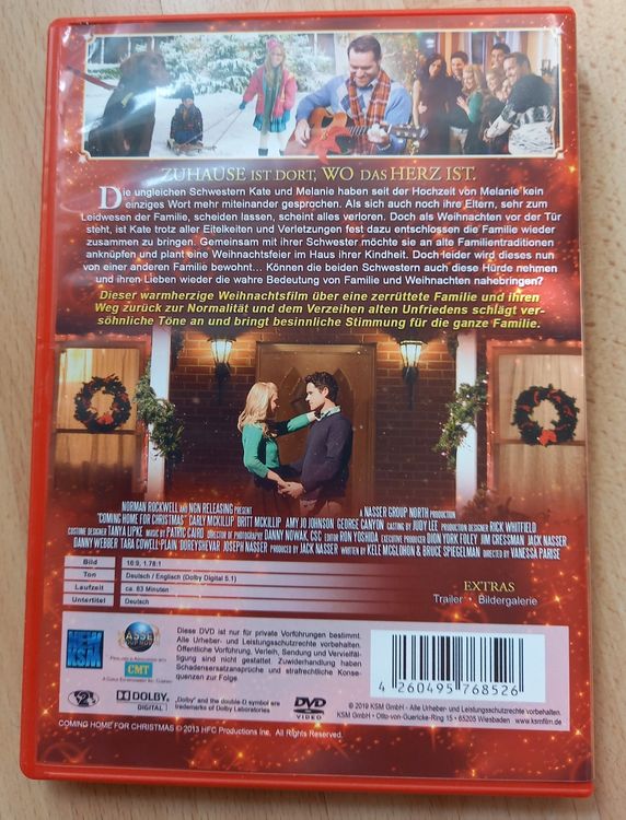 WeihnachtsFilme:Coming home for Christmas/Christmas in the S (Gebraucht ...