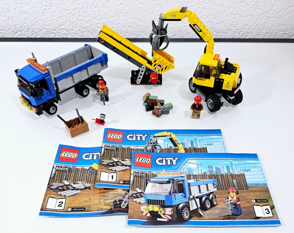 LEGO CITY 60075 BAUSTELLEN LASTWAGEN MIT BAGGER | Kaufen auf Ricardo