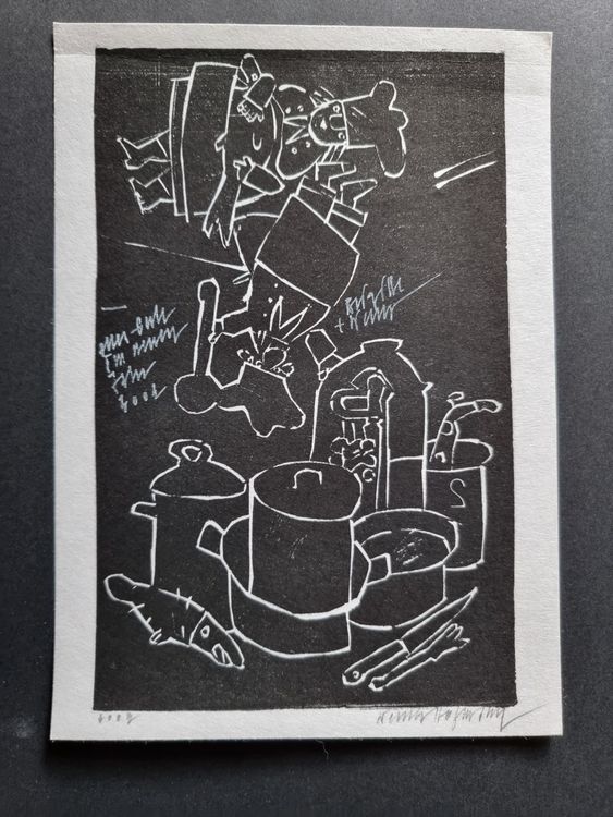 WERNER HOFMANN HOLZSCHNITT SIGNIERT (Gebraucht) in Gersau für CHF 15 ...