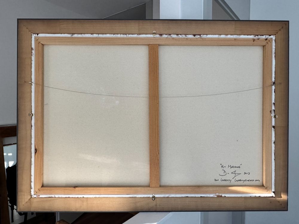 KOI MORNING Tableau original signé Dan Lafferty (USA) 2012 (Gebraucht ...