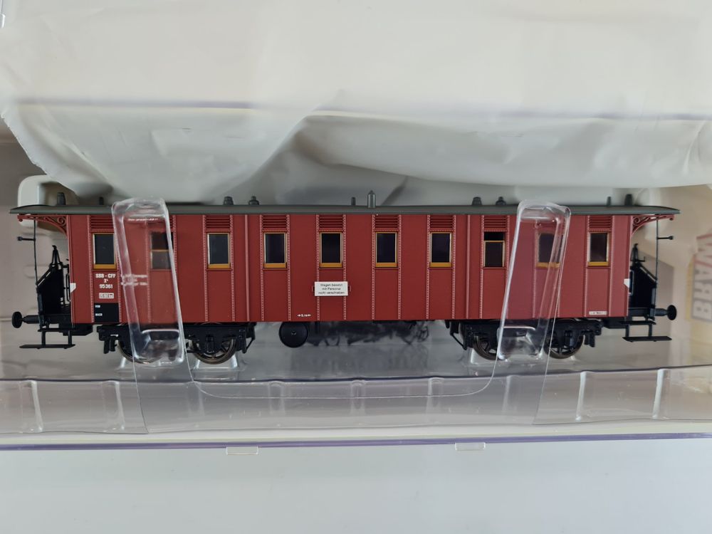 BRAWA 45020 Personenwagen Mannschaftswagen SBB 1:87 H0 (Neu (gemäss ...