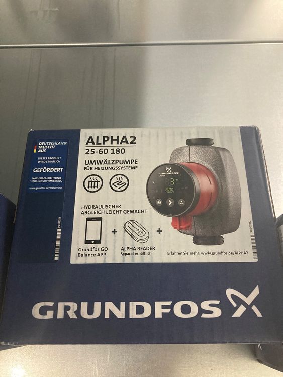 Grundfos alpha 2 Pumpe 25-60 - 180 l (Neu und originalverpackt) in Niederhasli für CHF 239 – mit ...