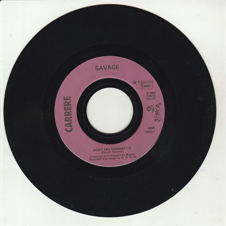 Savage - Don't cry tonight (Italo Disco) 7" Vinyl 1984 | Kaufen auf Ricardo