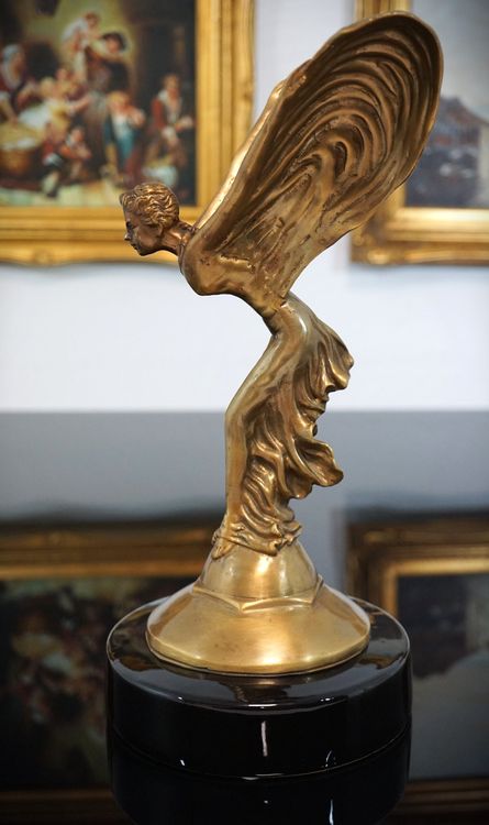 BRONZE EMILY SPIRIT OF ECSTASY ROLLS ROYCE SKULPTUR FIGUR (Gebraucht ...