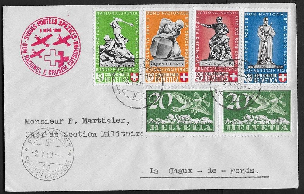 1940 Brief RotKreuz SAMADEN/Feldpost 15 Frankatur TOP ab 1.- (Gebraucht ...