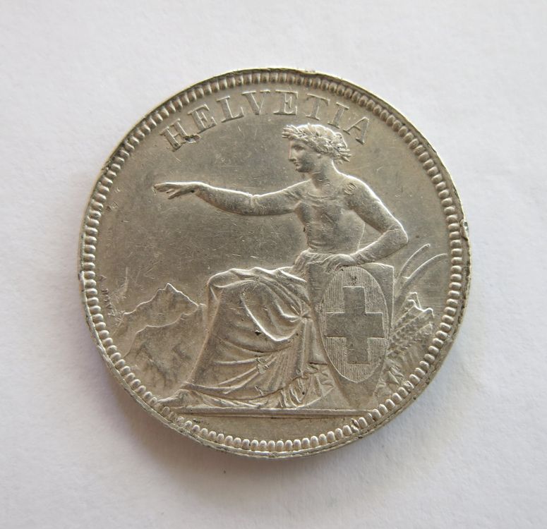 Suisse 5 Francs 1874 B. Bruxelles | Kaufen auf Ricardo