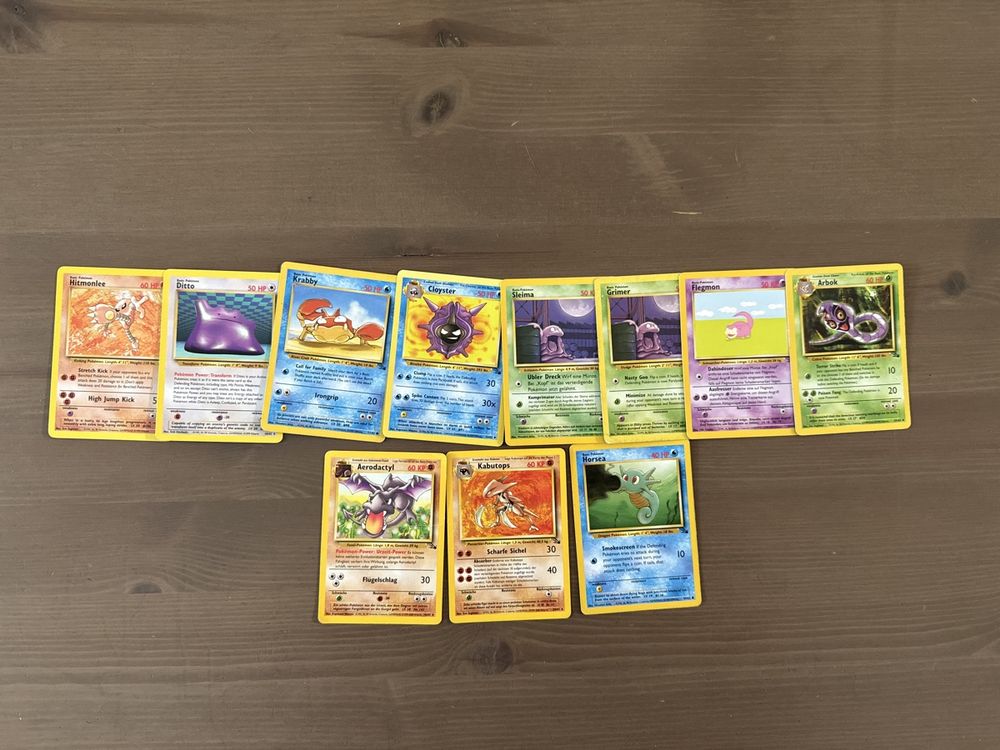 Pokemon Fossil set (11 Karten) (Gebraucht) in Winterthur für CHF 4 ...