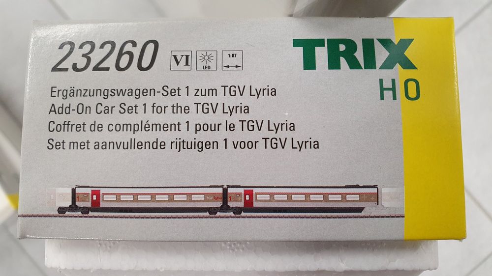 Trix 22260, 23260, 23262, 23263 SNCF&SBB TGV Lyria (Neu und ...