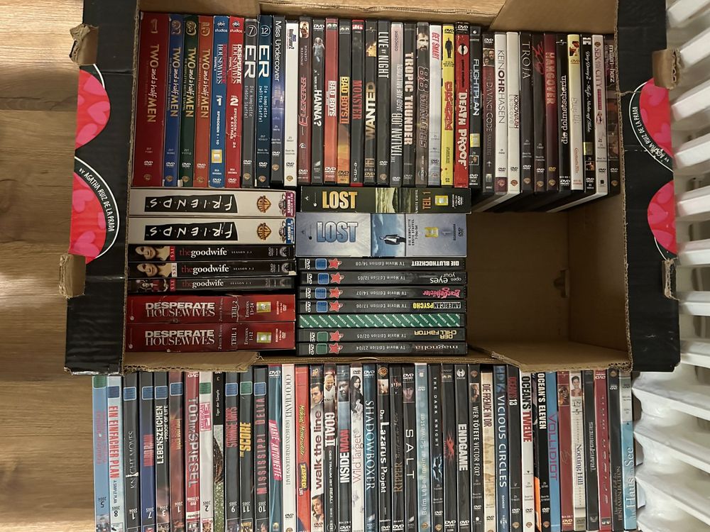 74 DVD + 18 Serienboxen (1 Kiste Genre Querbeet) Kiste Nr.51 (Gebraucht ...