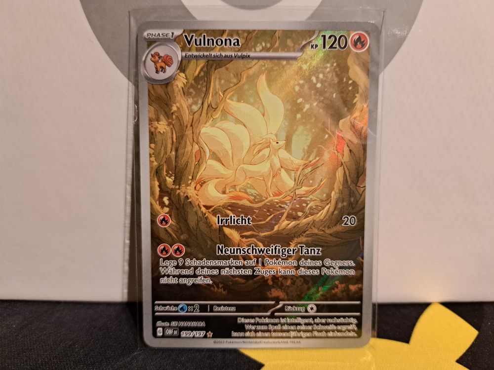 VULNONA ILLUSTRATION RARE OBSIDIAN FLAMES POKEMON KARTE (Gebraucht) in Uerzlikon für CHF 9 – mit ...